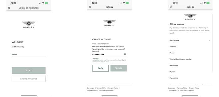 : Activate My Bentley: Continental activation